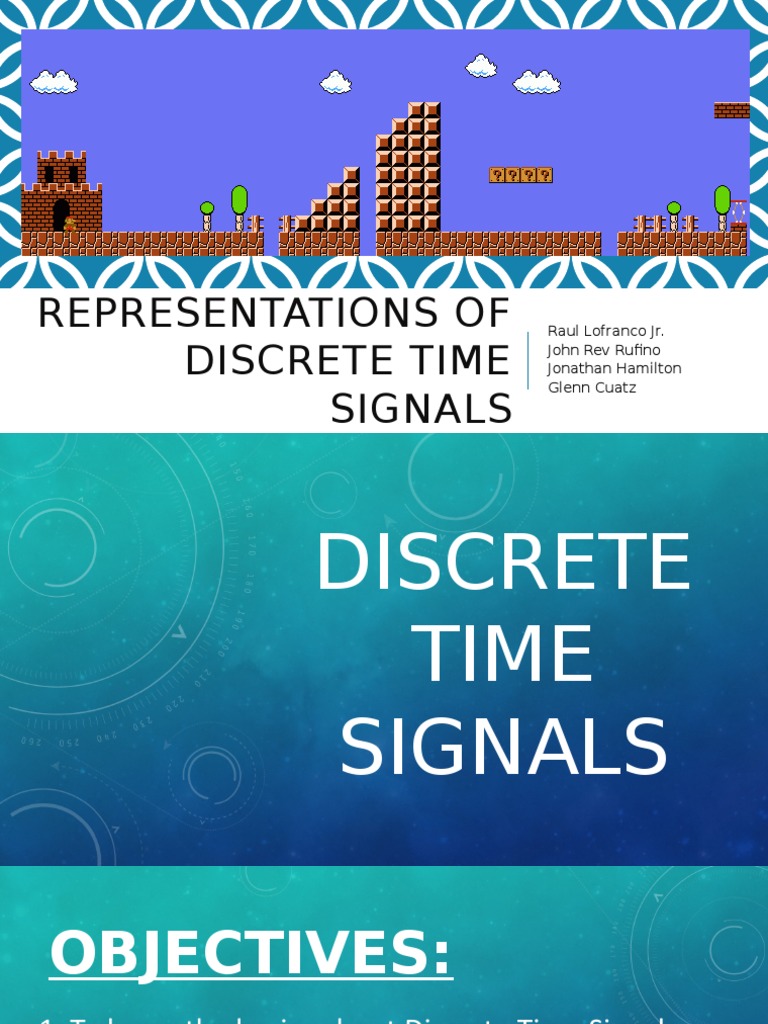 Representations of Discrete Signals | PDF | Discrete Time And ...