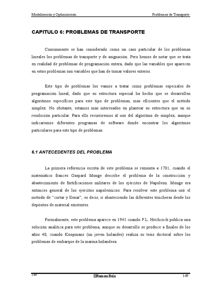 Transporte | PDF | Programación lineal | Álgebra