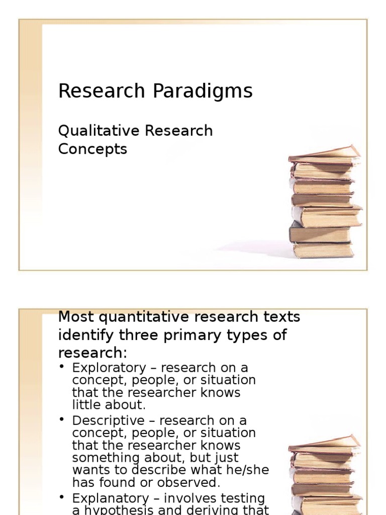 Research Paradigms | PDF | Qualitative Research | Quantitative Research