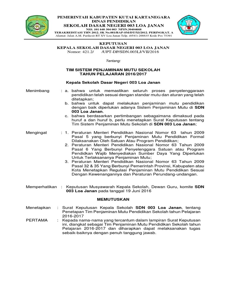 CONTOH SK TIM PMP.docx