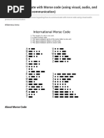 Morse Code Cheat Sheet | PDF