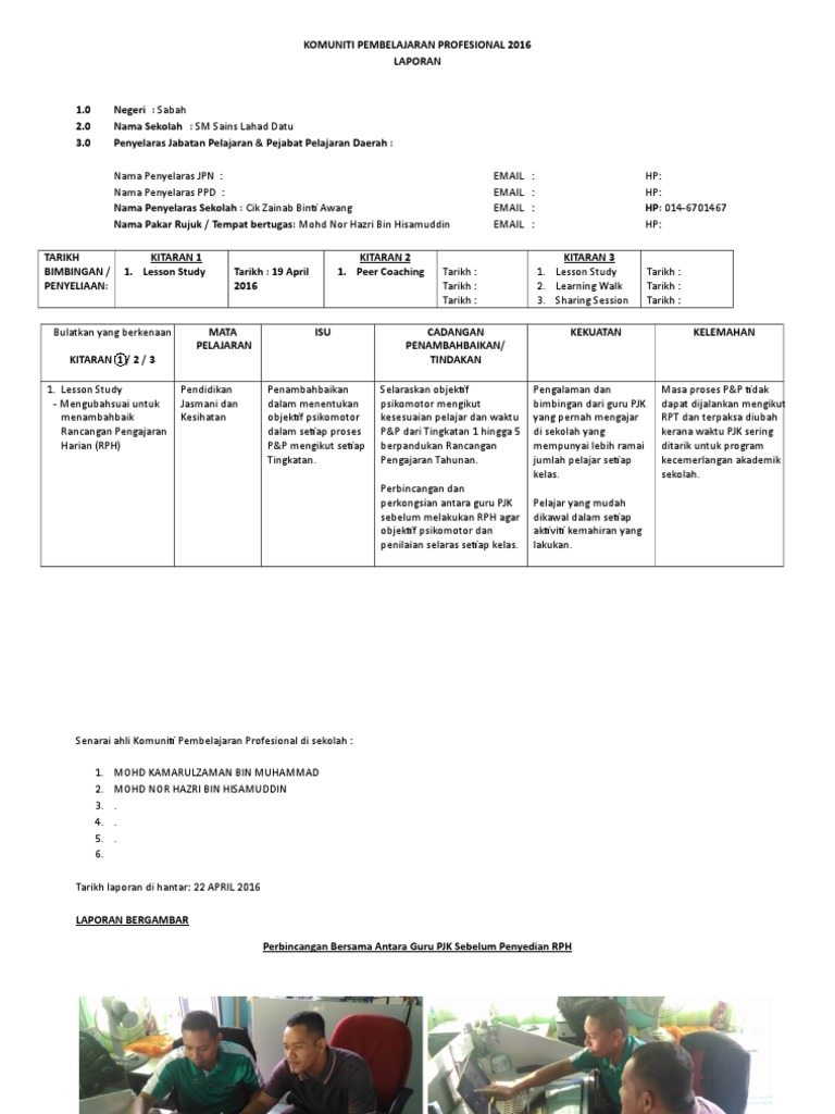 Contoh Format Laporan PLC | PDF