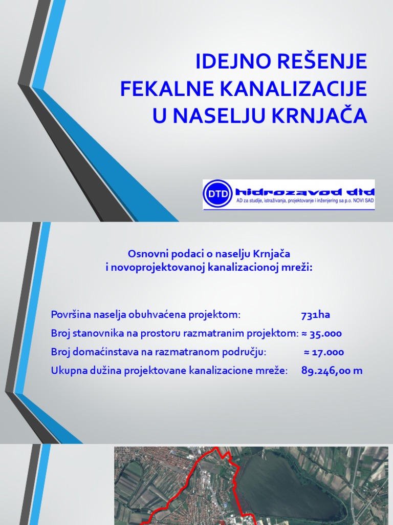 Prezentacija - Kanalizacija Krnjaca | PDF