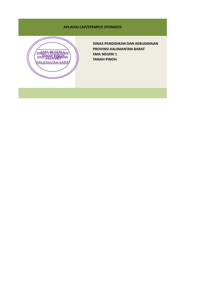 Cap Stempel Otomatis | PDF