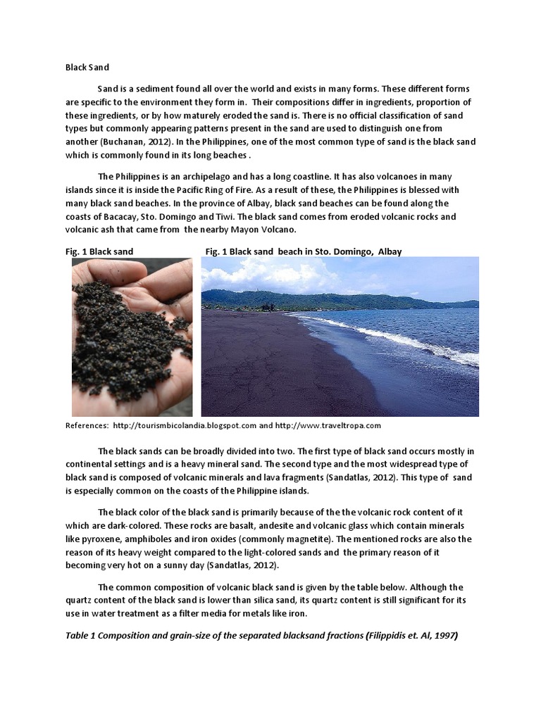 Black Sand | PDF | Sand | Volcano