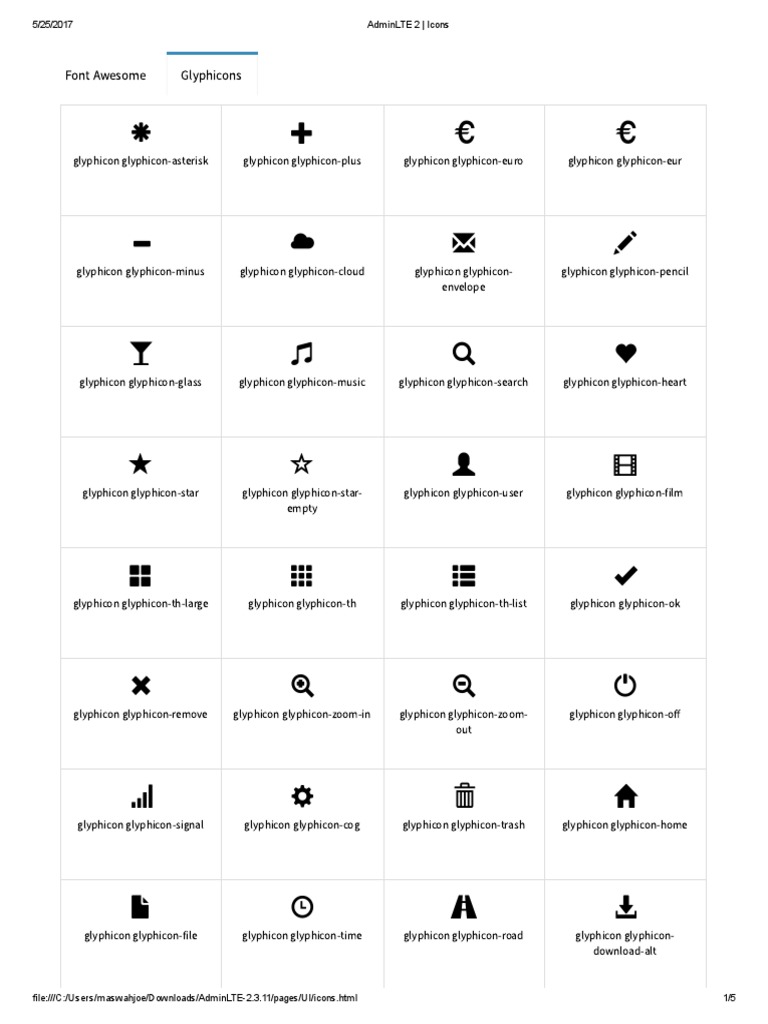 Icon Reference for Developers | PDF | Text | Digital Typography