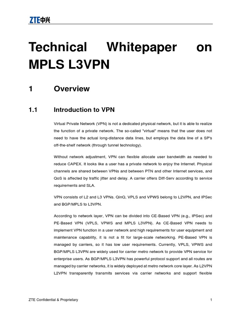 Technical Mpls l3vpn | Download Free PDF | Virtual Private Network | Multiprotocol Label Switching