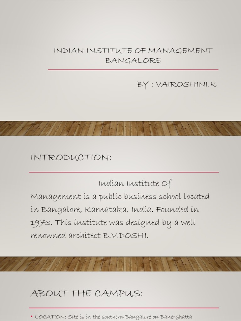 Iimb Presentation | PDF | Environmental Design | Art Media