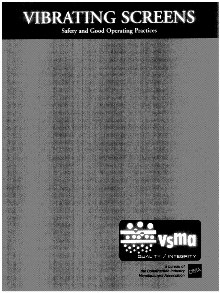 VSMA Vibrating Screens Handbook PDF | PDF