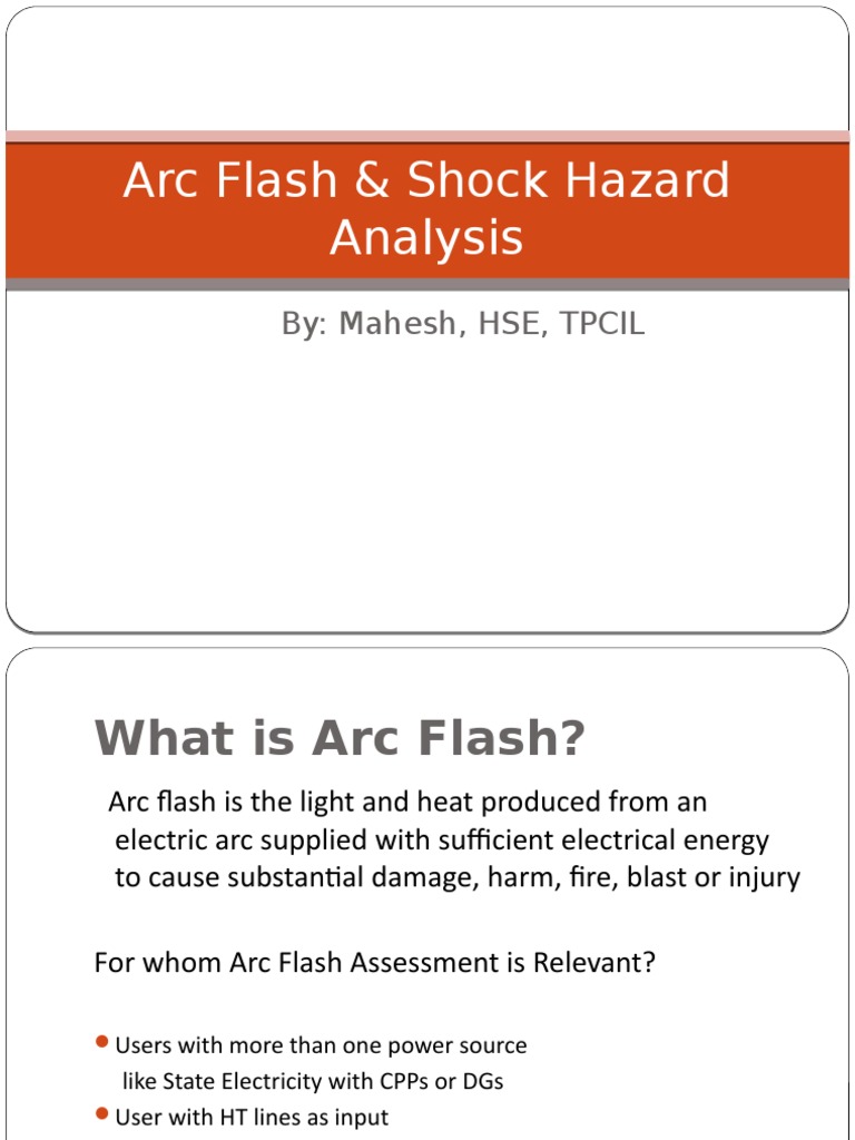 Arc Flash & Shock Hazard Analysis | Electric Arc | Electricity