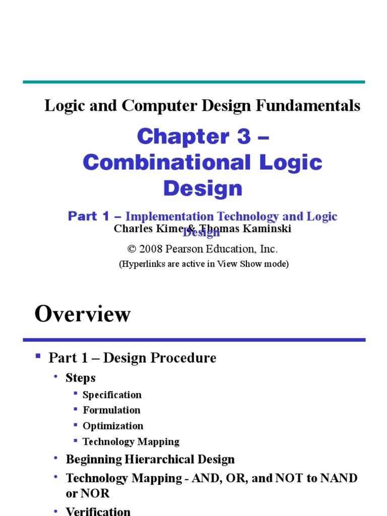 Chapter 3 - Combinational Logic Design | PDF | Binary Coded Decimal | Boolean Algebra