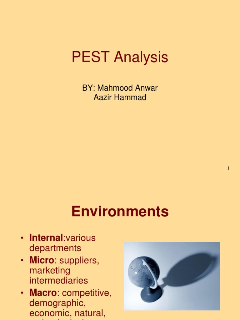 PEST Analysis of a Company's Macroenvironment | PDF | Economies | Economics