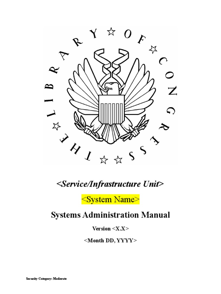Systems Administration Manual Template | PDF | Computer Security | Security