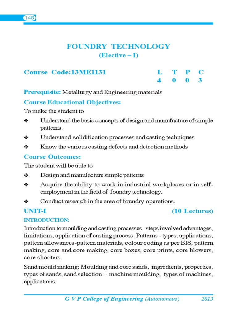 Foundry Technology | Foundry | Casting (Metalworking)