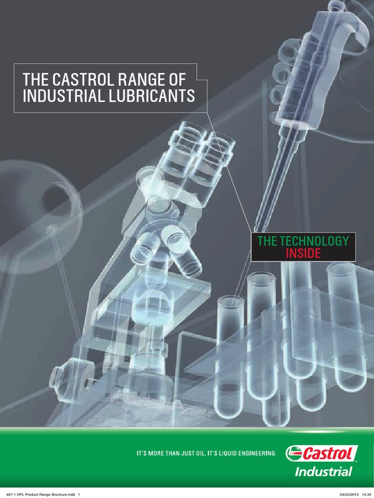 The Castrol Range of Industrial Lubricants High - 1 | PDF | Lubricant ...
