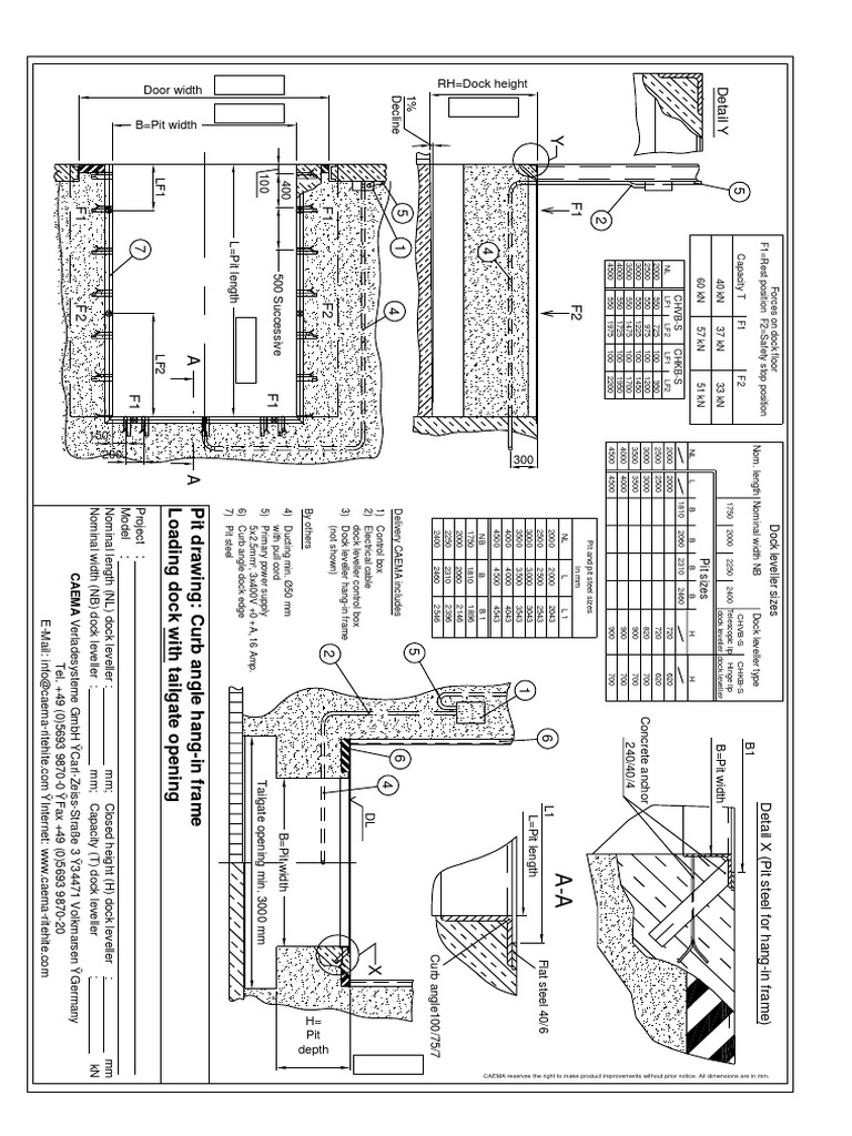 Curb Angle Hang-In Frame For Pit With Tailgate Opening | PDF ...