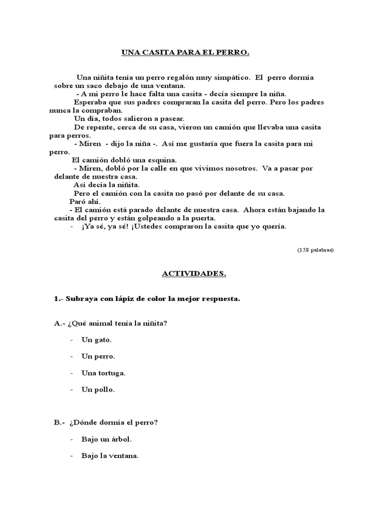 Una Casita para El Perro | PDF | Ocio