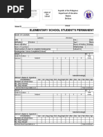 DepEd Form 137-A | PDF | Learning | Behavior Modification