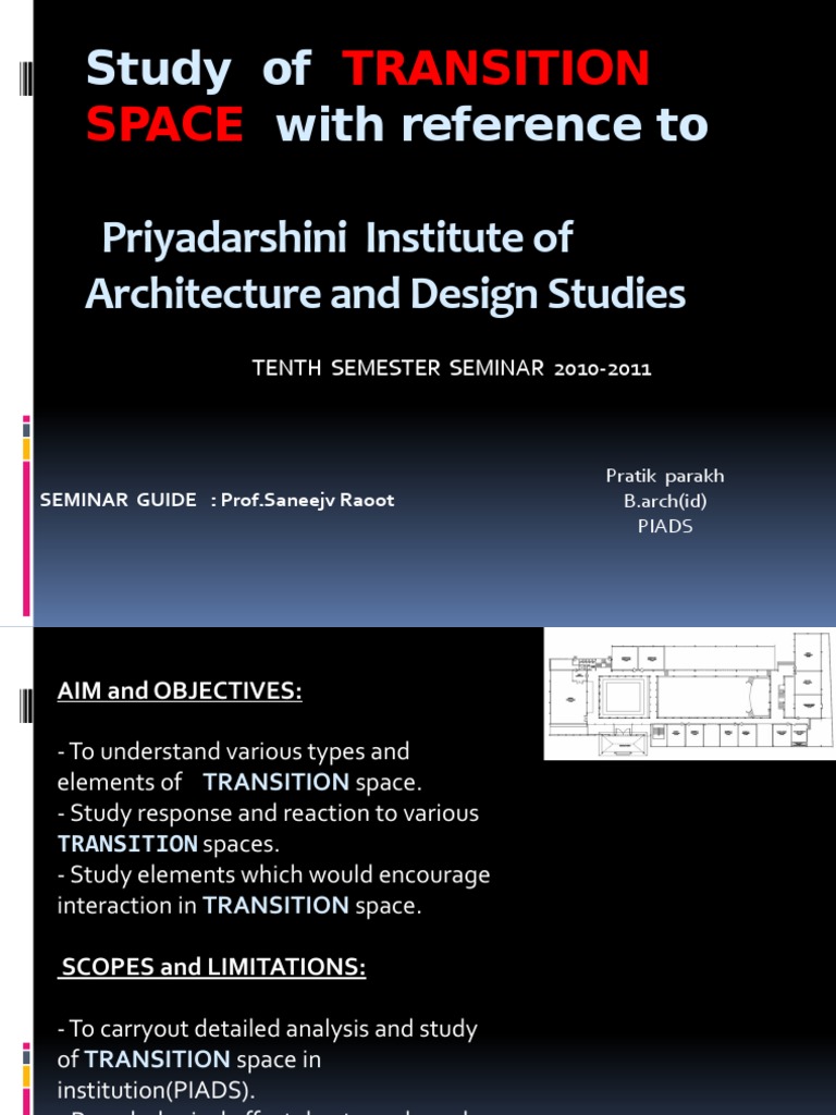 Transition Spaces in Architecture Study | PDF | Energy And Resource ...