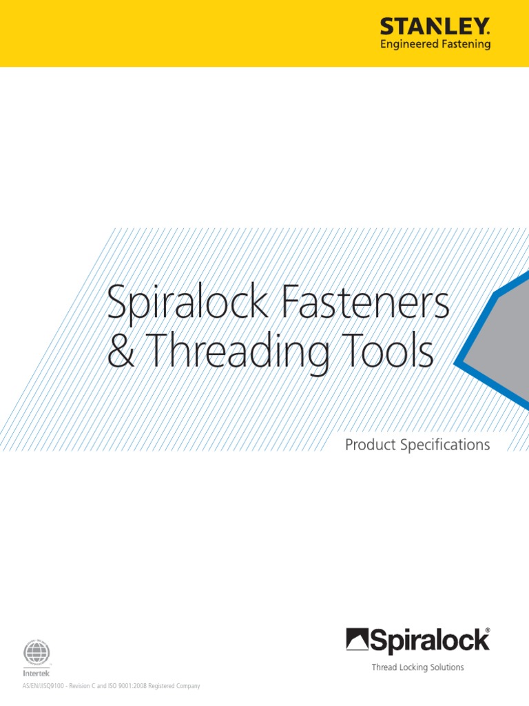 Spiralock Products Catalog | PDF | Nut (Hardware) | Screw