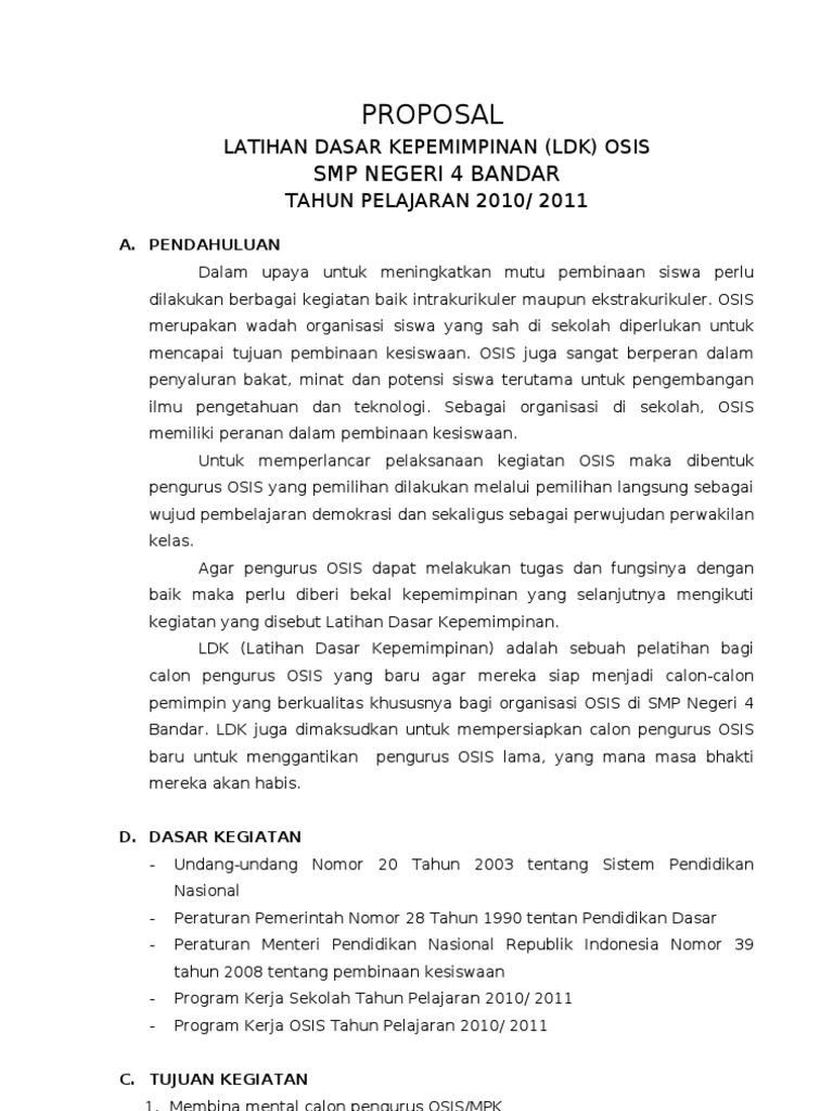 Proposal LDK | PDF