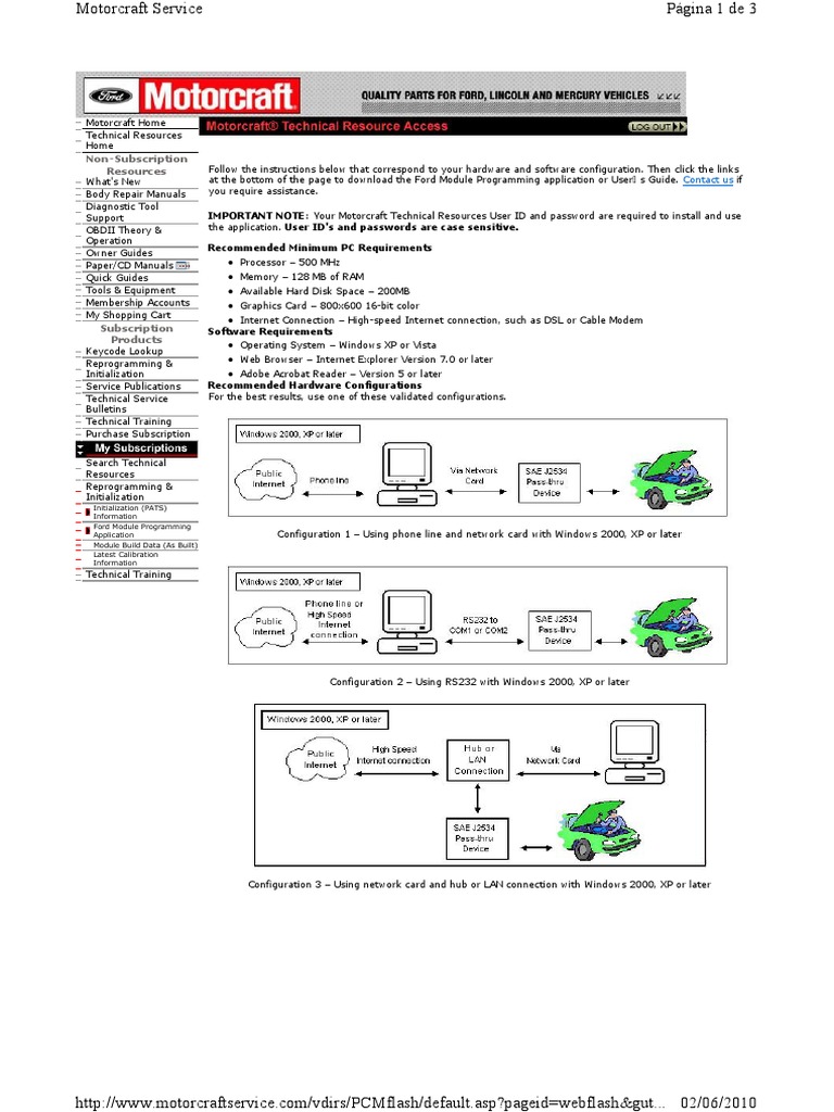 Procedimiento Ford | PDF | Installation (Computer Programs) | Computer File