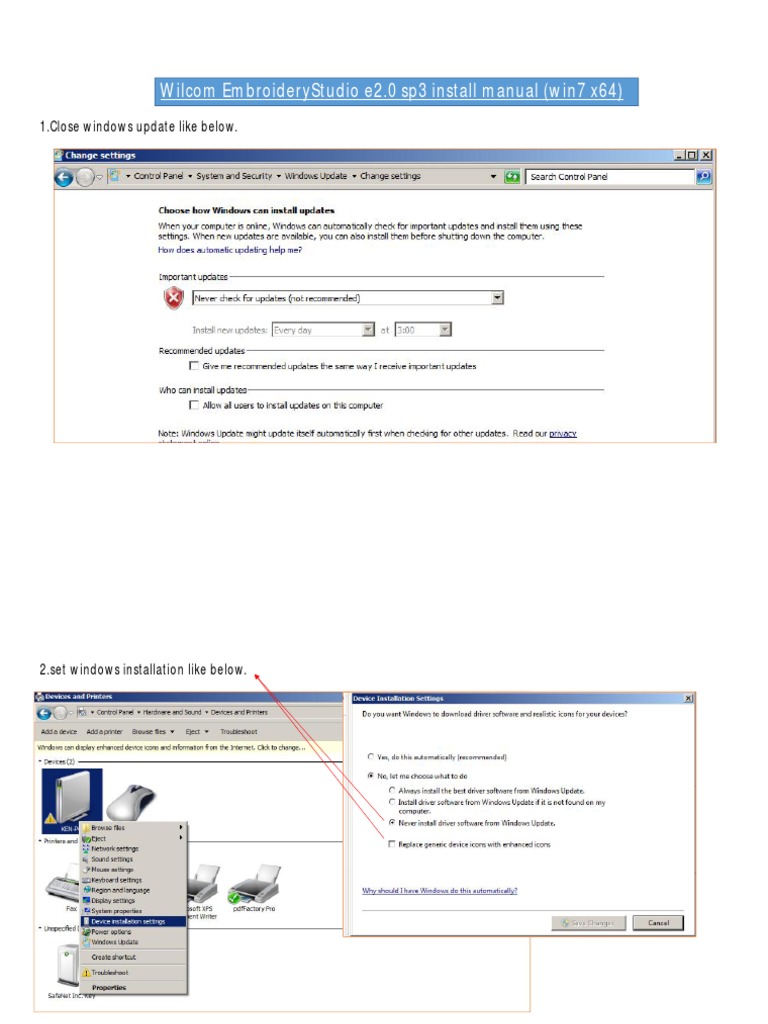 Wilcom EmbroideryStudio e2.0 Installation Guide | PDF