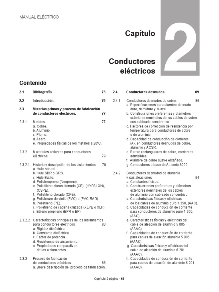 CAPITULO 2 - Manual Electrico Viakon PDF | PDF | Cobre | Aislador (Electricidad)