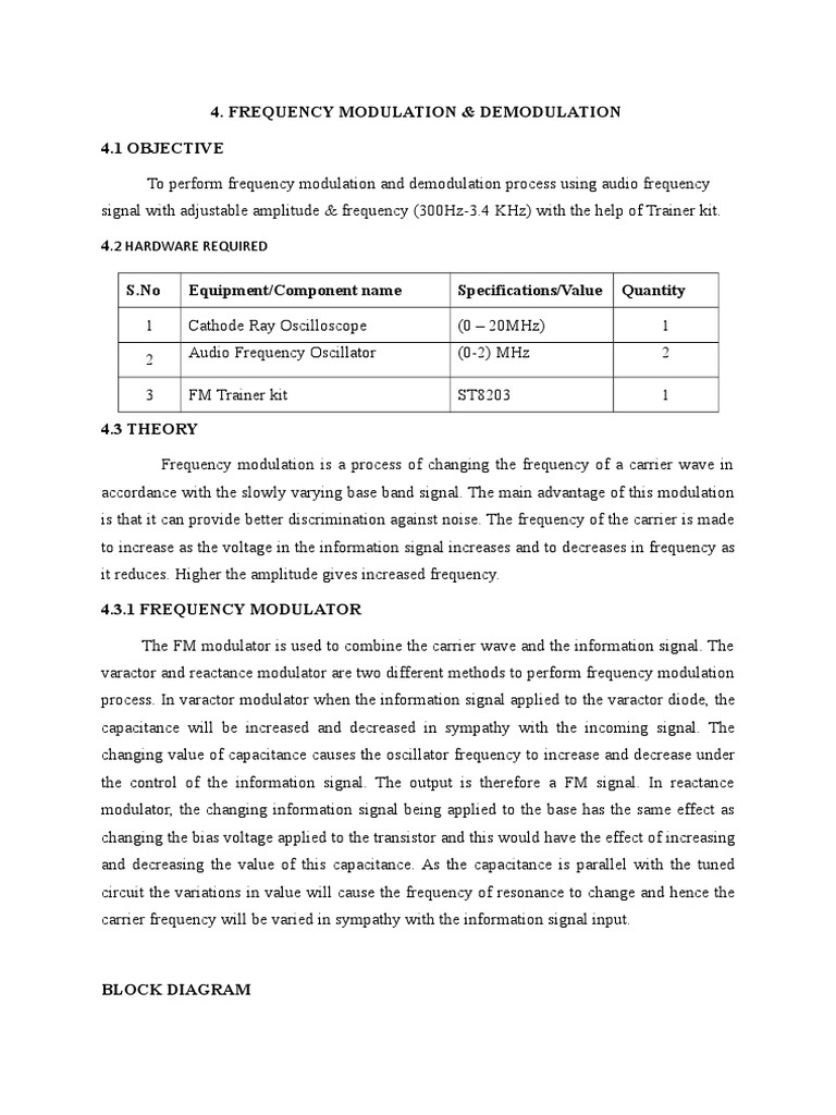 4 6 | PDF | Frequency Modulation | Detector (Radio)