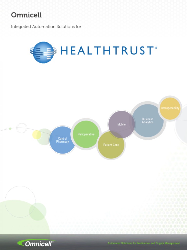 Omnicell-HealthTrust Overview Brochure | PDF | Pharmacy ...