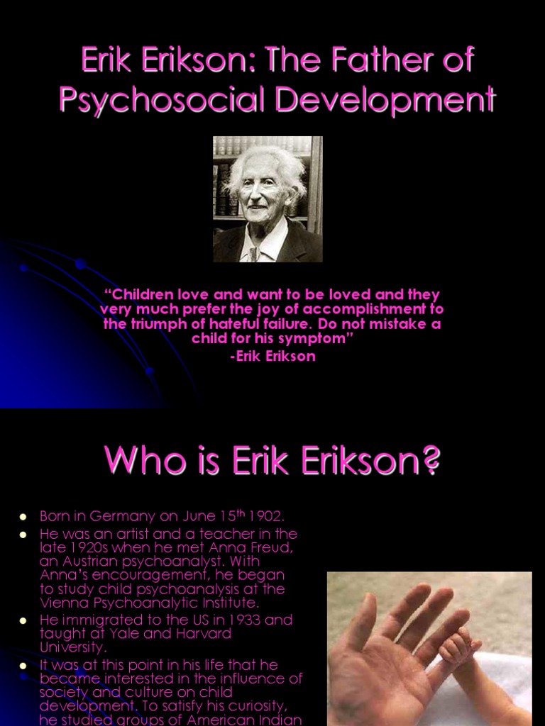 Erik Erikson | PDF | Social Psychology | Human Development