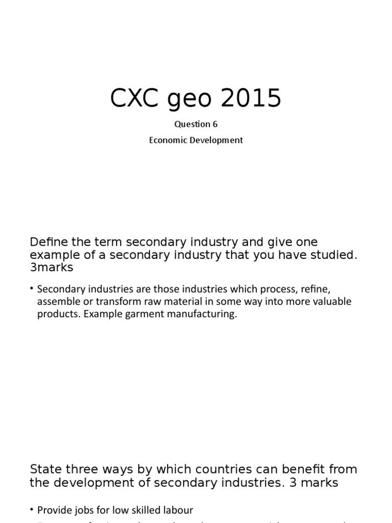 CSEC Geography Notes | PDF | Shrimp | Tourism