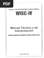 WISC-IV Manual de Aplicación | PDF