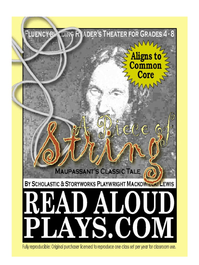 Maupassant's "A Piece of String" Classic Short Story Reader's Theater ...