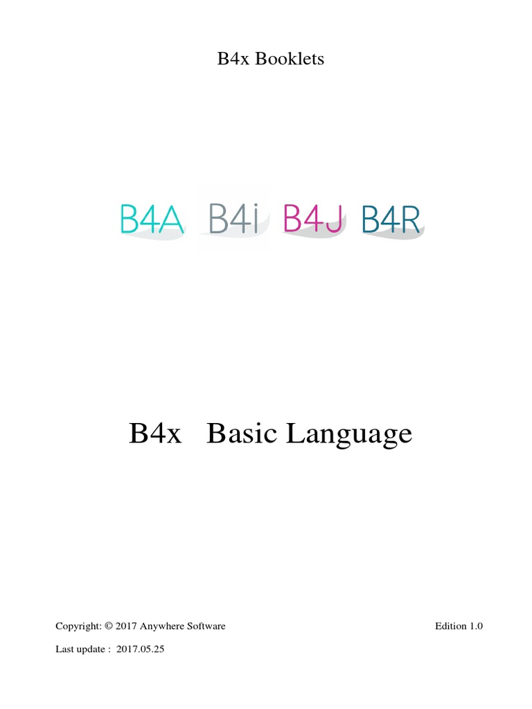 B4xBasicLanguageV1 0 | PDF | Variable (Computer Science) | Boolean Data Type