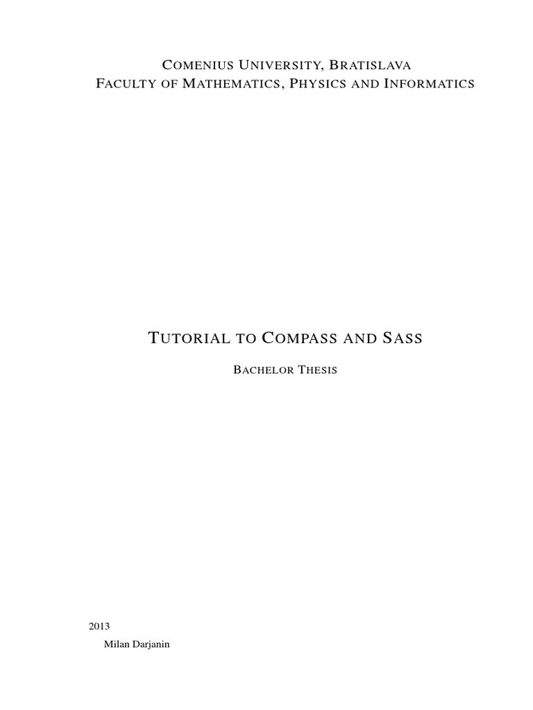 Milan Darjanin - SASS & Compass Tutorial | PDF | Cascading Style Sheets | Computer Programming