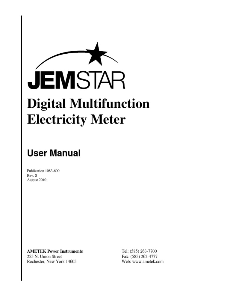 JEMStar Manual | PDF | Modem | Data Transmission