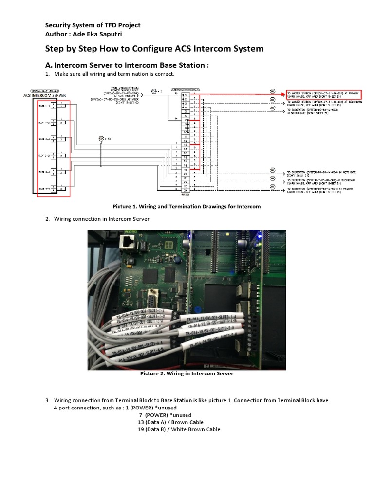 Step by Step How To Configure Intercom (Commend) | PDF | Digital Technology | Computer Architecture