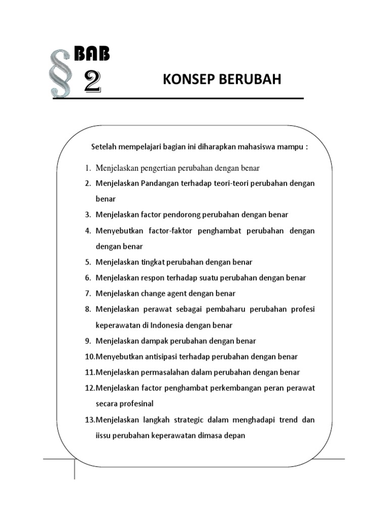 Konsep Berubah PDF | PDF | Pengembangan Diri | Sains & Matematika
