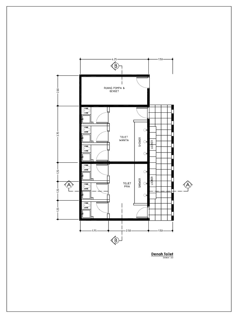Denah Toilet | PDF