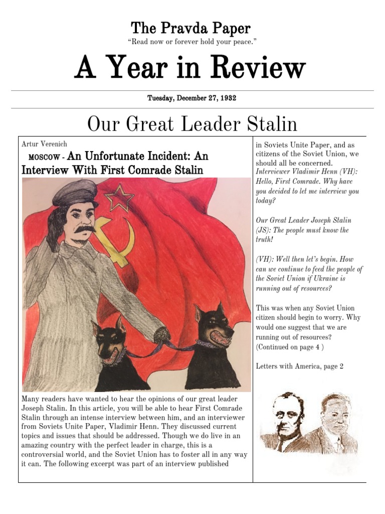 Stalin's 1932 Year in Review Insights | PDF | Joseph Stalin | Soviet Union