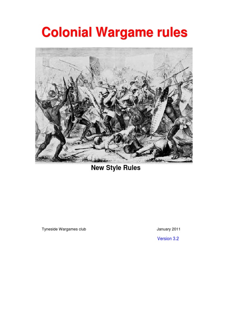 Colonial Wargame Rules | PDF | Non Commissioned Officer | Flanking Maneuver