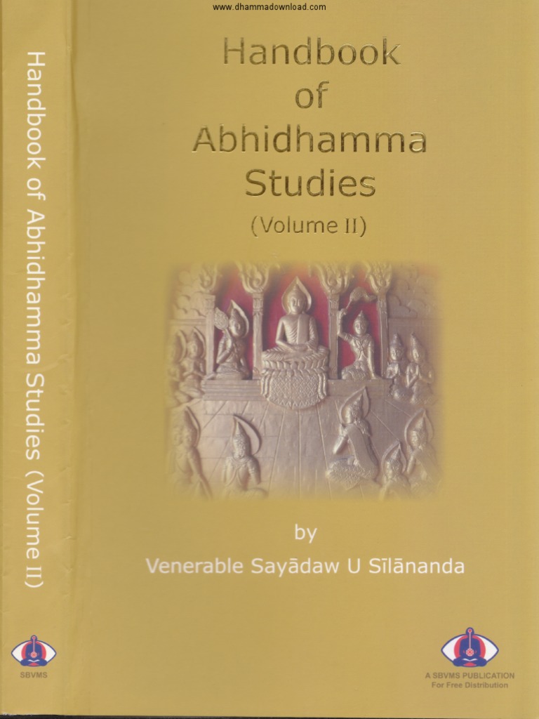 Handbook of Abhidhamma Studies (Volume II) - Ven Sayadaw Asahin ...