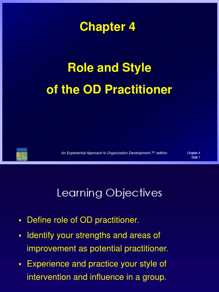 Role and Style of The OD Practitione | PDF | Organization Development ...
