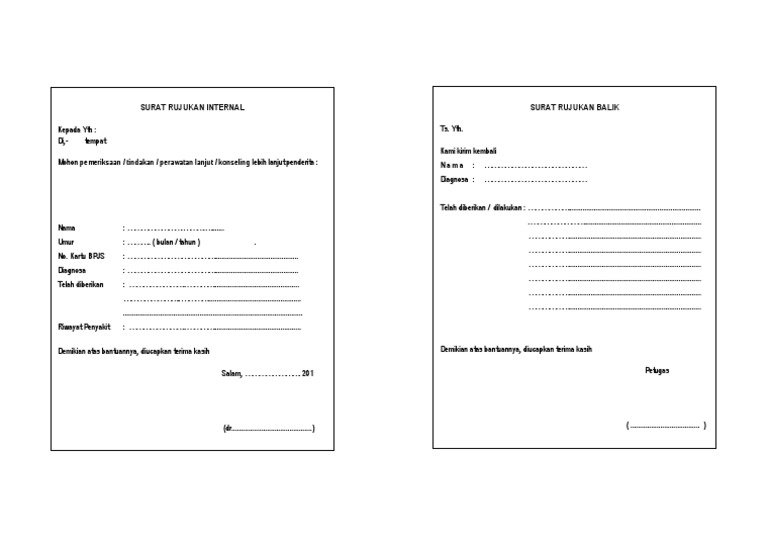 Rujuk Internal | PDF