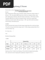 Cara Menghitung Z-Score Gizi Anak | PDF