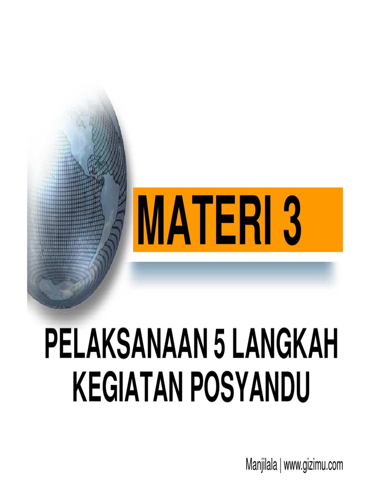 5 Langkah Posyandu | PDF