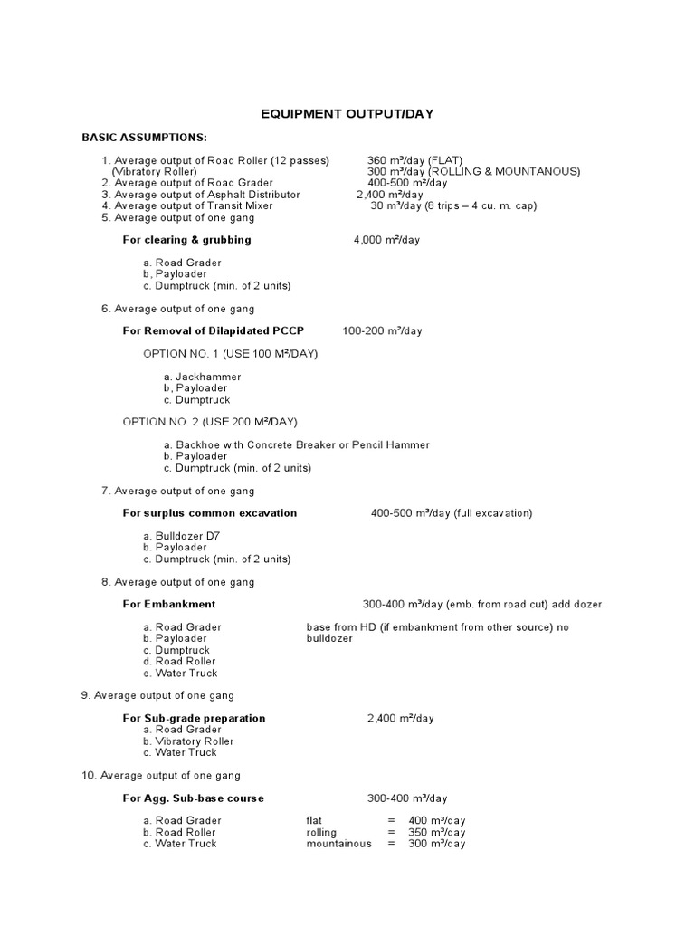 DPWH Cost Estimate Guidelines PDF | PDF | Road | Concrete