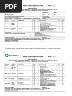 Risk Assesment For Formwork Activity | PDF | Risk | Hazards