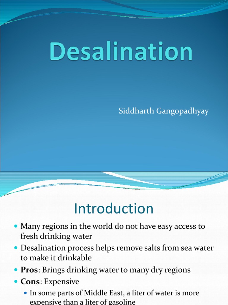 Desalination Methods and Costs Explained | PDF | Science & Mathematics